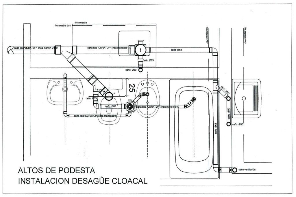 00_Detalle-Inst_desague_cloacal | Estudio Arq. Carlos Paredes